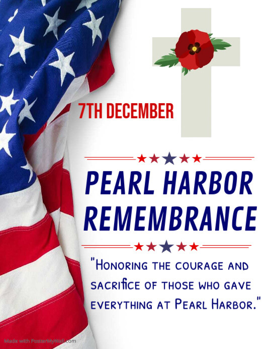 Copy of National pearl harbor remembrance day 2024 | PosterMyWall