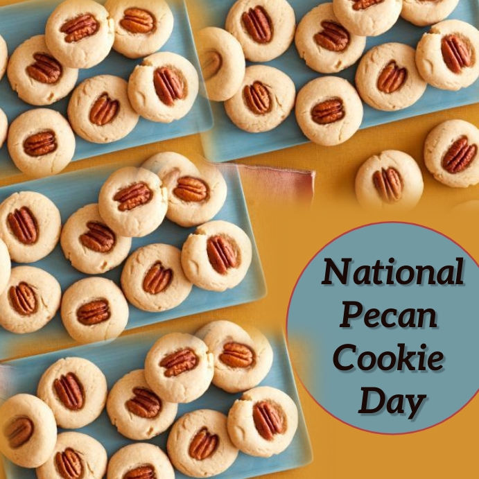 national pecan cookie day Template | PosterMyWall