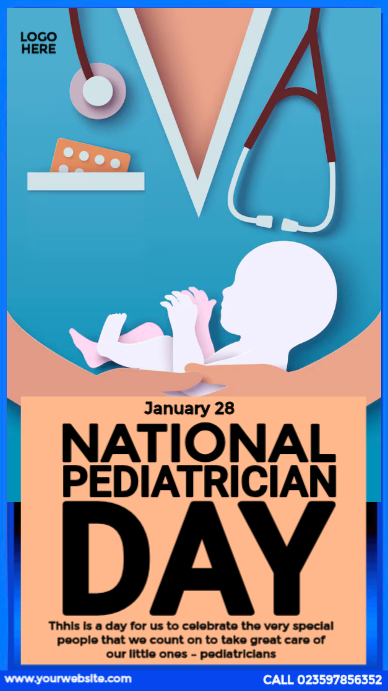 National Pediatrician Day Ad Template | PosterMyWall