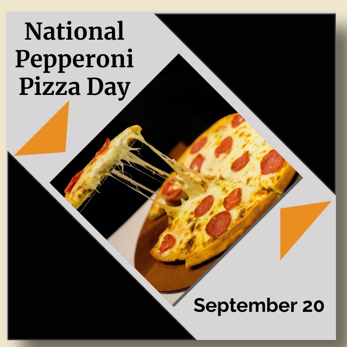 national pepperoni pizza day Template | PosterMyWall