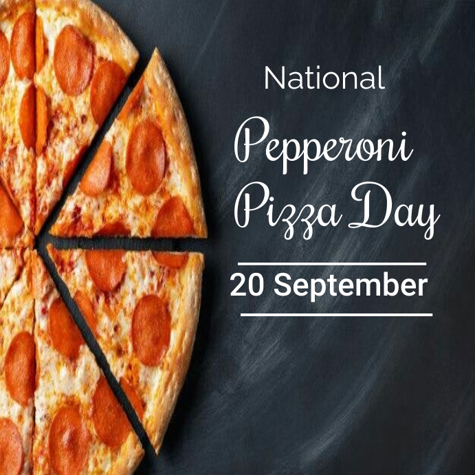 National pepperoni pizza day instsgram post Template | PosterMyWall
