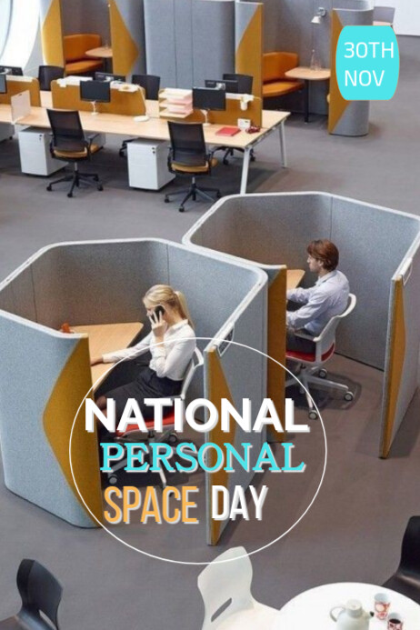 National personal space day Templat | PosterMyWall