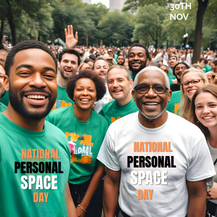 National personal space day Template | PosterMyWall