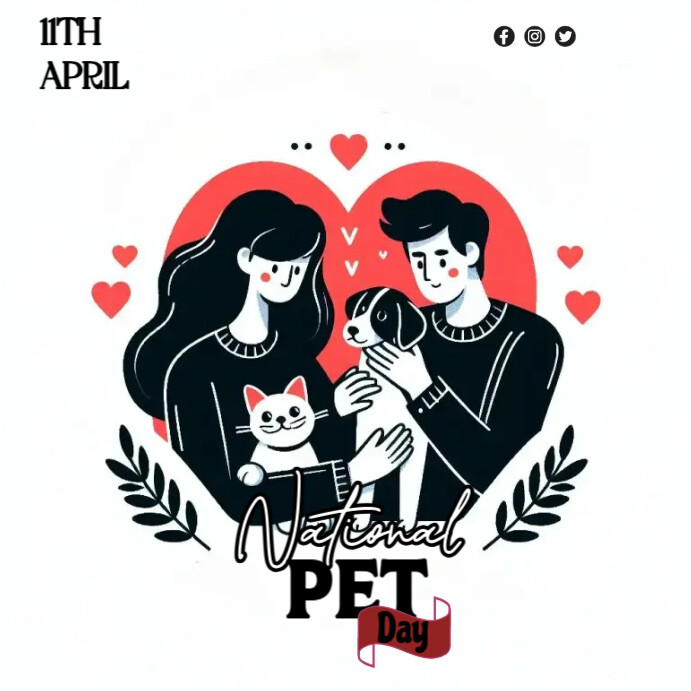 National Pet Day Template | PosterMyWall