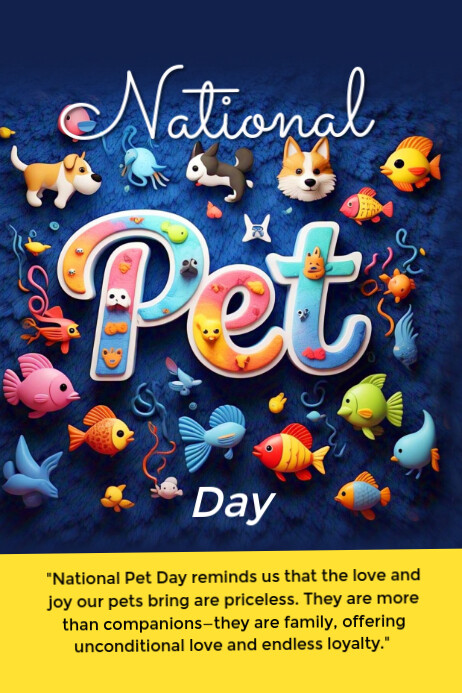 National pet day Template | PosterMyWall