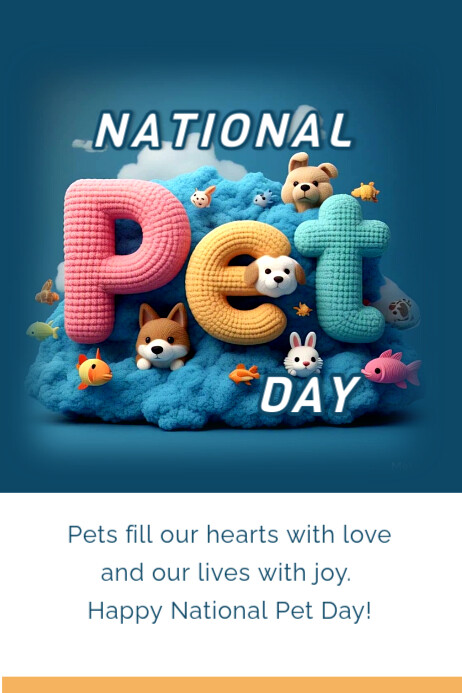 National pet day Template | PosterMyWall