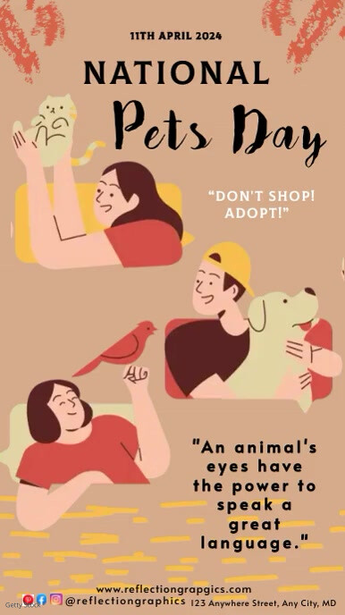National Pet Day Template | PosterMyWall