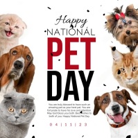 National Pet Day Template | PosterMyWall