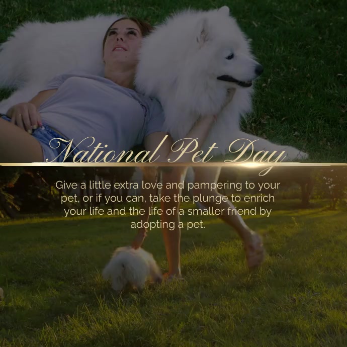 Plantilla de National Pet Day Instagram Post | PosterMyWall