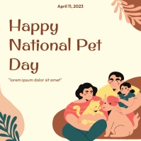 national pet day template | PosterMyWall