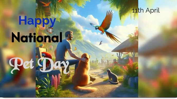 National Pet Day video Template | PosterMyWall