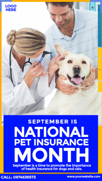 National Pet Insurance Month Template | PosterMyWall