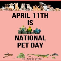 National Pet Day Template | PosterMyWall