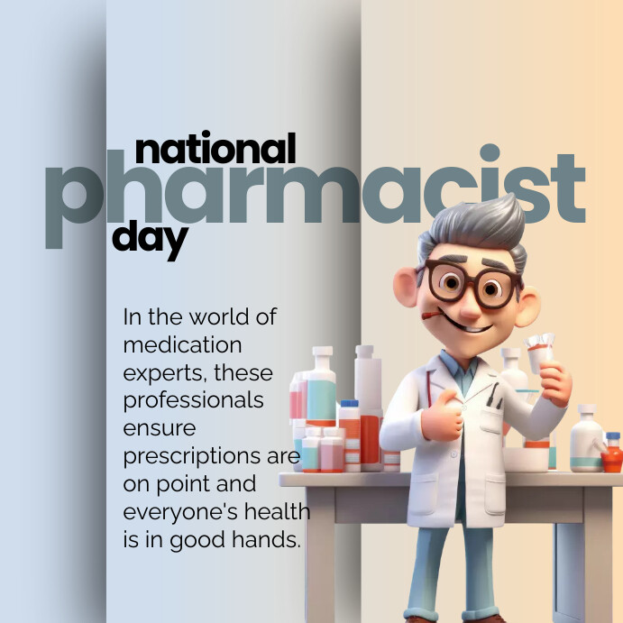 National Pharmacist Day Instagram Post Template | PosterMyWall
