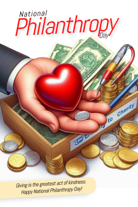 Copy of National philanthropy Day | PosterMyWall