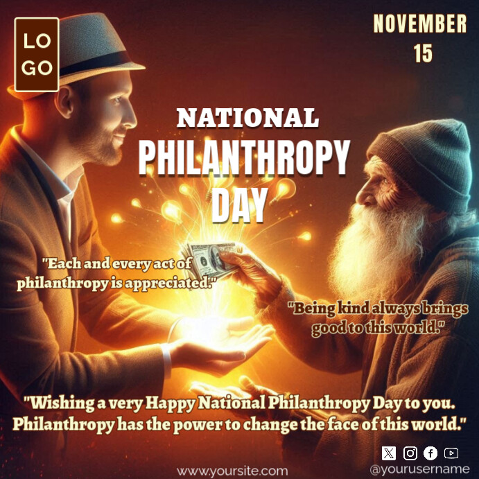 National Philanthropy Day Template | PosterMyWall