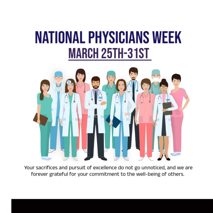 Copy of national physician week | PosterMyWall