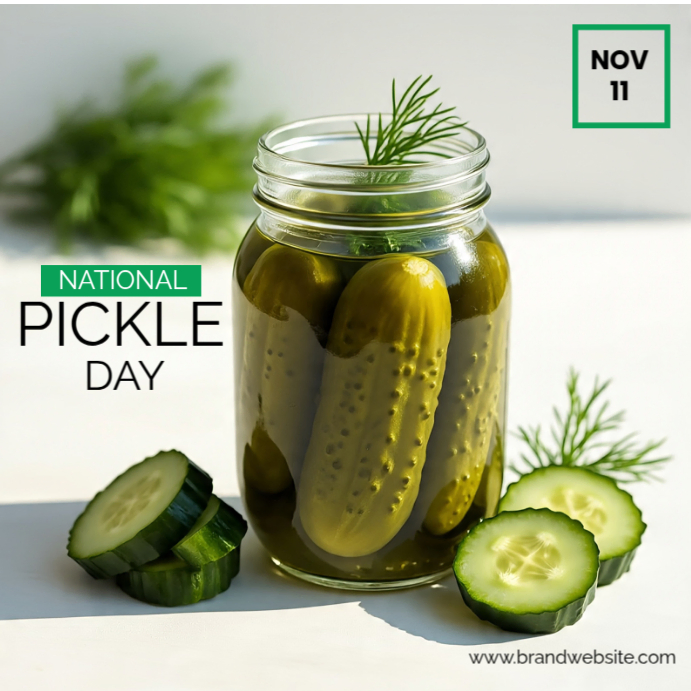 National pickle day Template | PosterMyWall