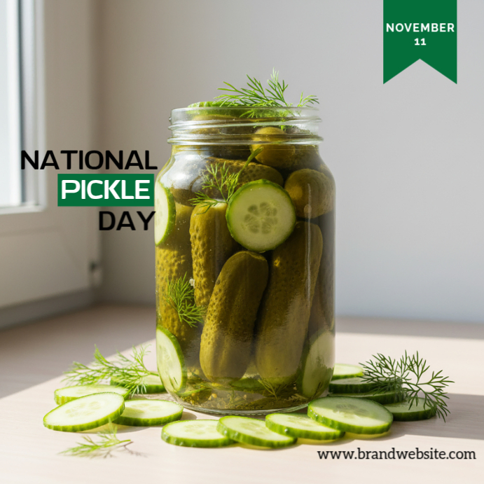 National pickle day Template | PosterMyWall