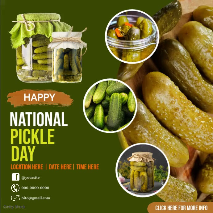 National Pickle Day Template | PosterMyWall