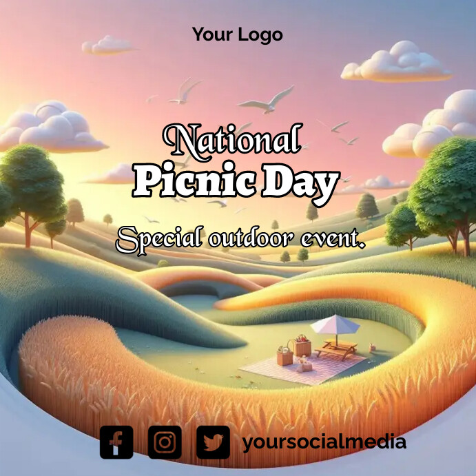National Picnic Day Template | PosterMyWall