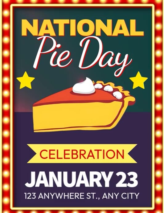 National Pie Day Ads Template | PosterMyWall