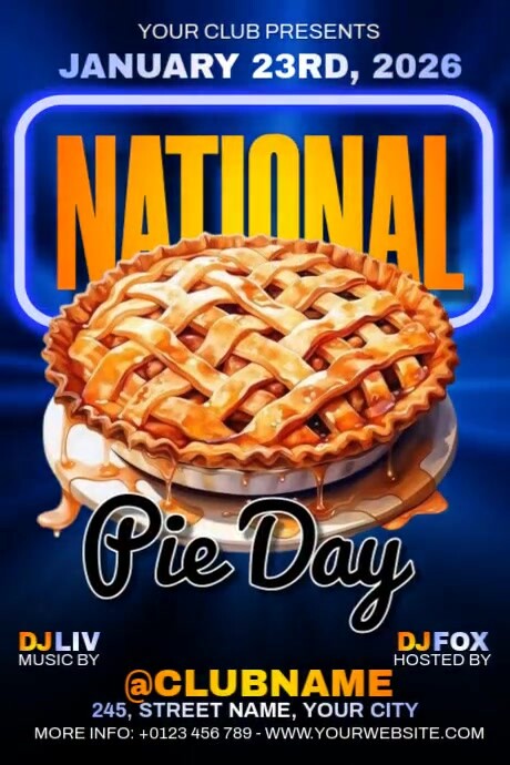 National Pie Day Ads Template | PosterMyWall