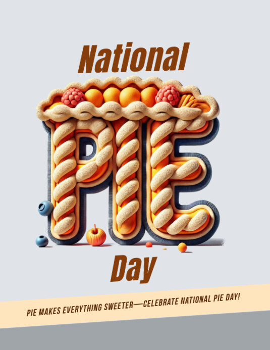 National pie day Template | PosterMyWall