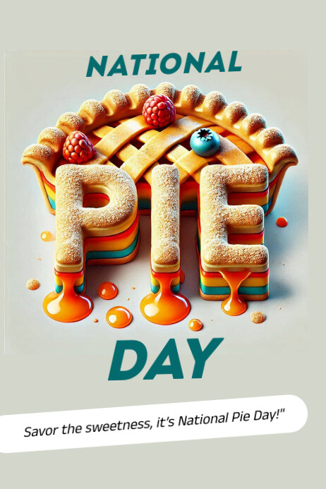 National pie day Template | PosterMyWall