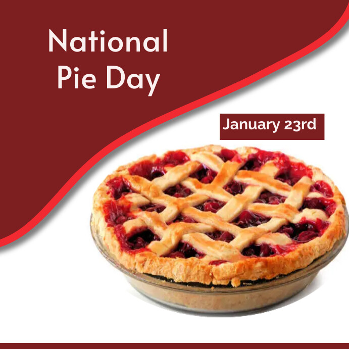 Copy of national pie day | PosterMyWall