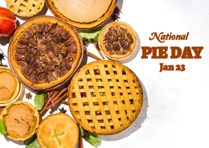 Plantilla de National pie day flyer template | PosterMyWall