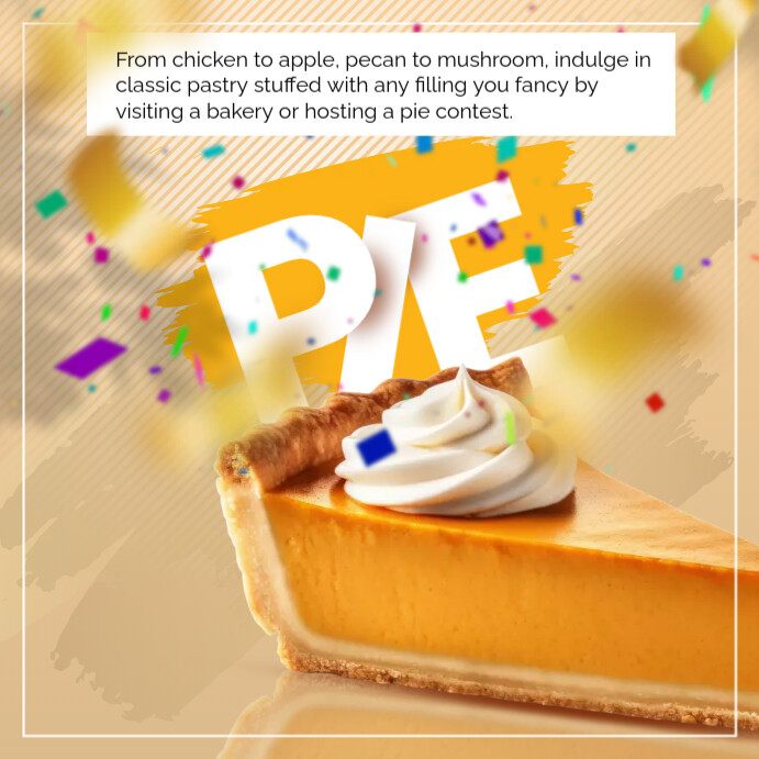 National Pie Day Instagram Post Template | PosterMyWall