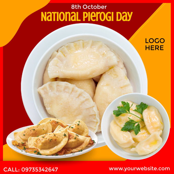 Copy of National Pierogi Day | PosterMyWall
