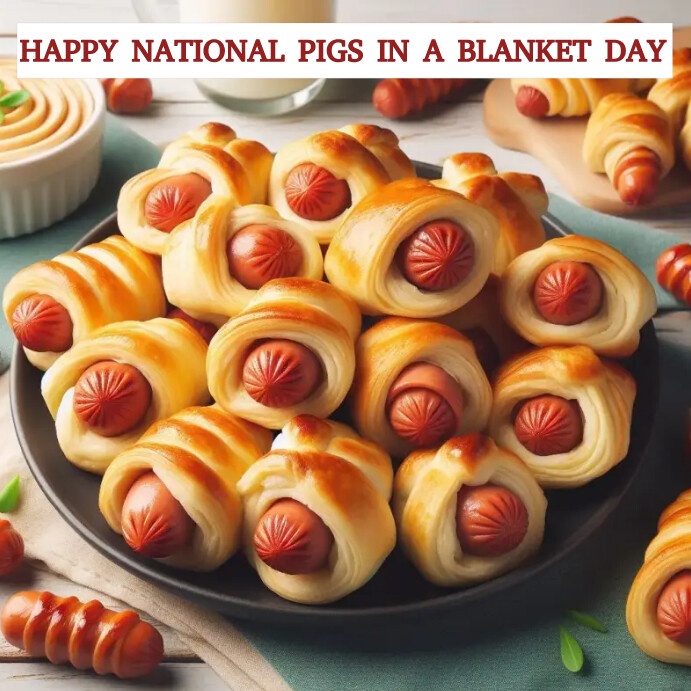 Copy of national pigs in a blanket day | PosterMyWall