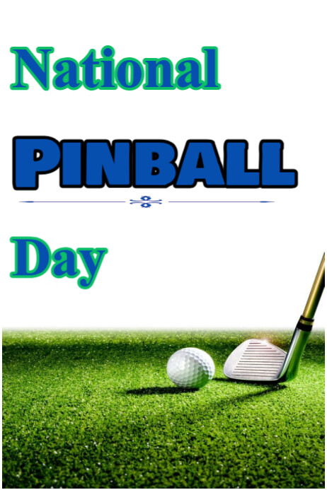 National pinball day Template | PosterMyWall