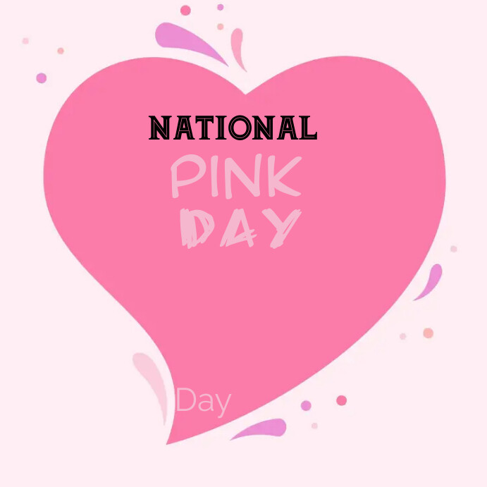 National pink day Template | PosterMyWall