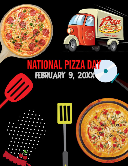National Pizza Day Template | PosterMyWall