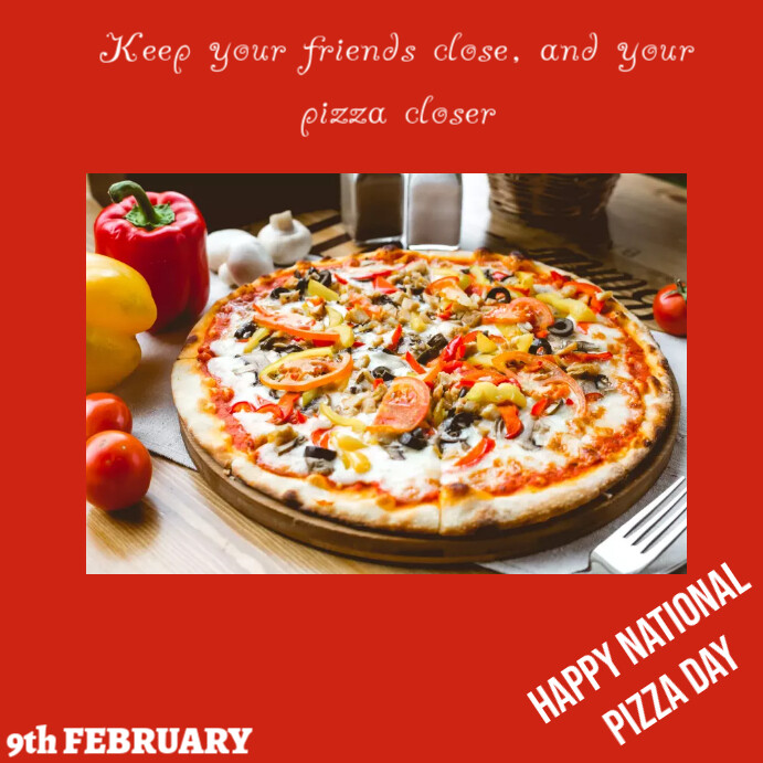 National pizza day Template | PosterMyWall