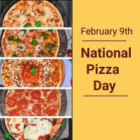 National Pizza Day Instagram post Template | PosterMyWall
