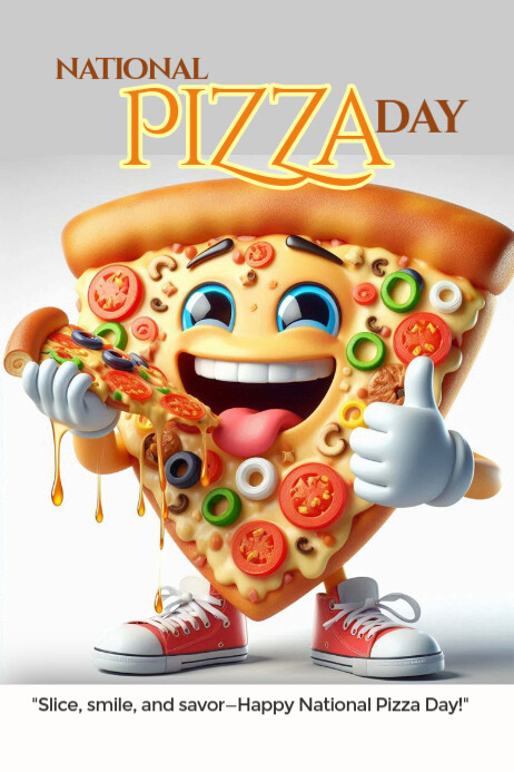 National Pizza day Template | PosterMyWall