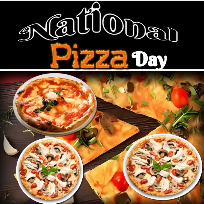National pizza day design template | PosterMyWall