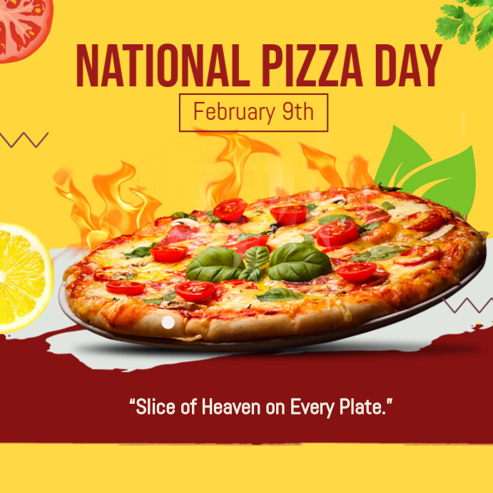 national pizza day Template | PosterMyWall