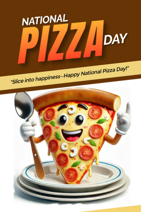 National Pizza day Template | PosterMyWall