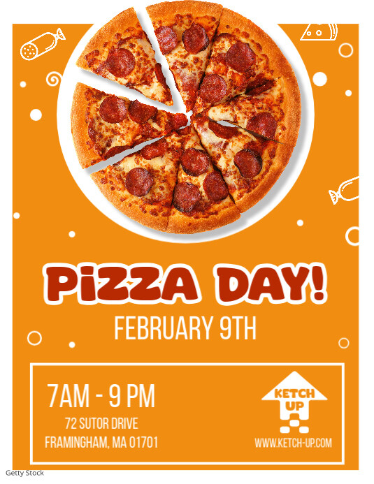 National pizza day flyer template | PosterMyWall