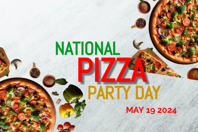 National Pizza Party Day Template | PosterMyWall