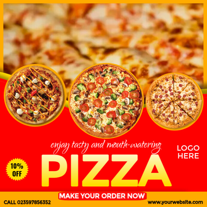 national pizza week Template | PosterMyWall