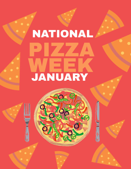 Modèle National pizza week flyer template | PosterMyWall