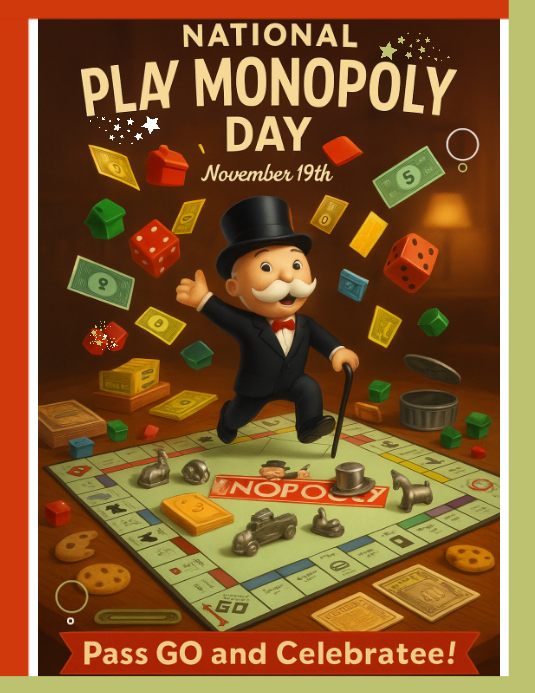 National Play Monopoly Day Template | PosterMyWall