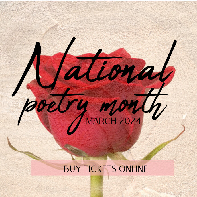 NATIONAL POETRY MONTH AD Template | PosterMyWall
