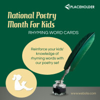 NATIONAL POETRY MONTH Template | PosterMyWall